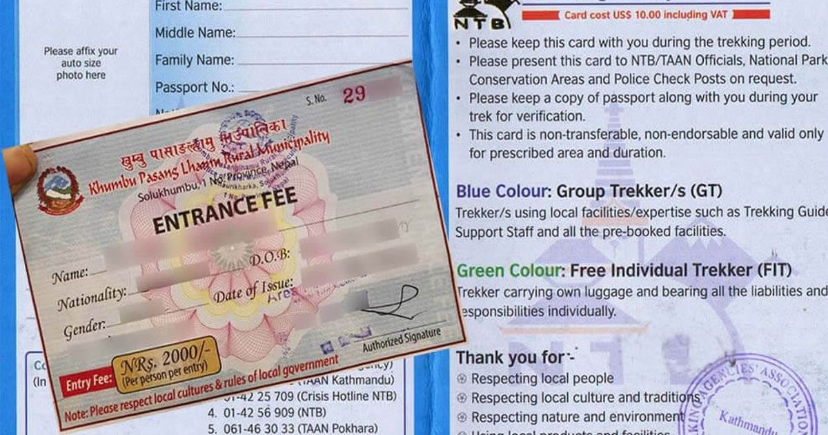 Tims Card - Trekking Planner Nepal